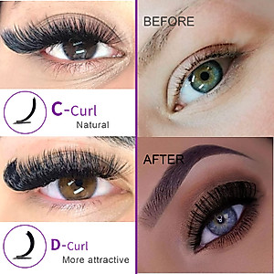 10Pairs 3d Russian, D Curl Lash Strips, 15mm Wispy Fake Lashes that Look Like Extensions, Natural False Lashes Mink