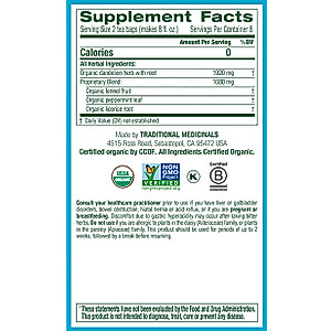 Traditional Medicinals Organic EveryDay Detox Dandelion Herbal Tea, Supports Liver & Kidney Function, (Pack of 3) - 48 Tea Bags Total