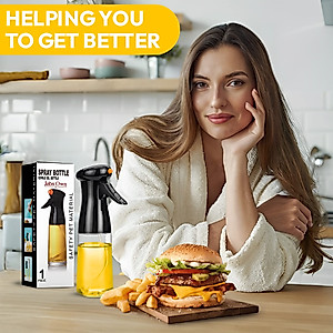 Jabs Own Olive Oil Sprayer - Oil Spray Bottle - Mister Spray Bottle - Oil Dispenser Bottle for Kitchen - Oil Sprayer for Cooking - Continuous Spray Bottle for Olive Oil, Vinegar & BBQ