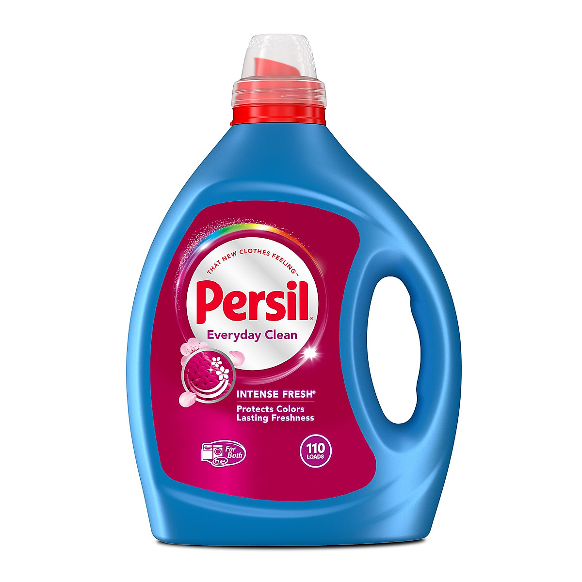 Persil Intense Fresh Everyday Clean, Liquid Laundry Detergent, High Efficiency (HE), Deep Stain Removal, 2X Concentrated, 82.5 fl oz, 110 Loads