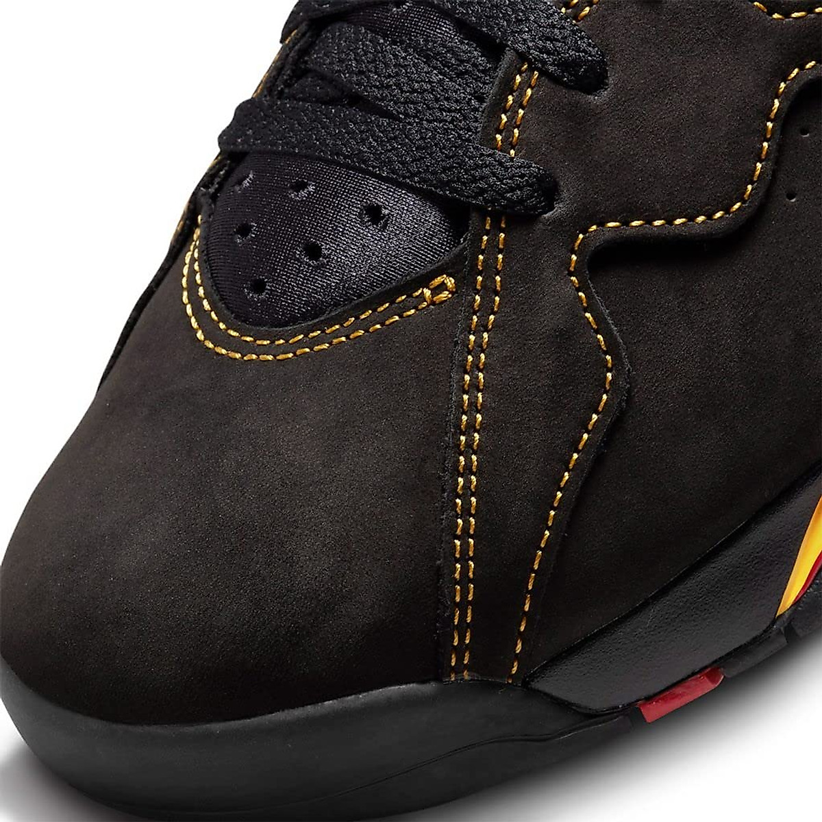 Jordan Mens Air Jordan 7 Retro CU9307 081 Citrus 2022 - Size 9.5, Black/Citrus-varsity Red