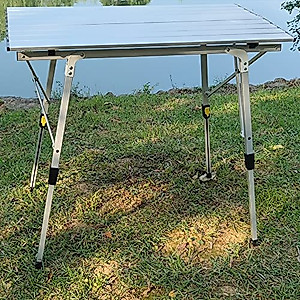 DOUBAO Outdoor Camping Table Portable Telescopic Folding Table Picnic Multipurpose Foldable Ultralight Camp Table