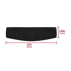 Geekria Velour Headband Pad Compatible with Sennheiser HD598 HD598SE HD598CS HD595 HD569 HD559 HD558 HD555 HD518 HD515 Game ONE PC360 PC373D Headphone Replacement Headband/Headband Cushion (Black)