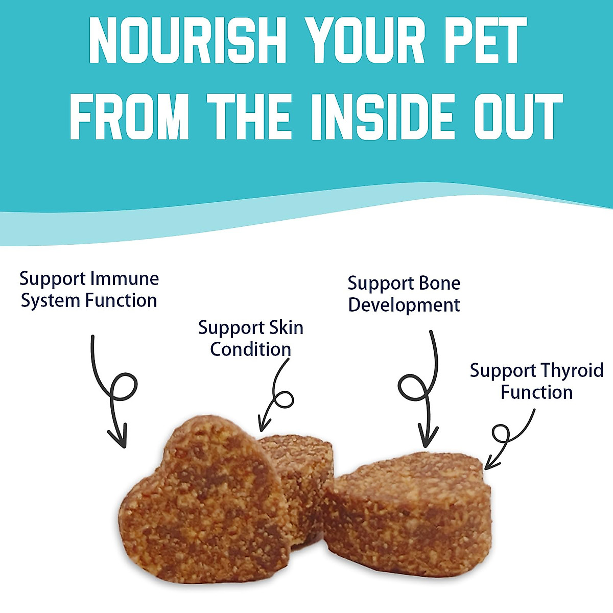 Pet Nutritional Supplement Trace Minerals Soft Chews for Dogs& Cats of All Ages, Cobalt, Manganese, Potassium, Iron, Zinc, for Immune System, Metabolism, Skin and Coat, 9.17oz/260g (170 Chews)