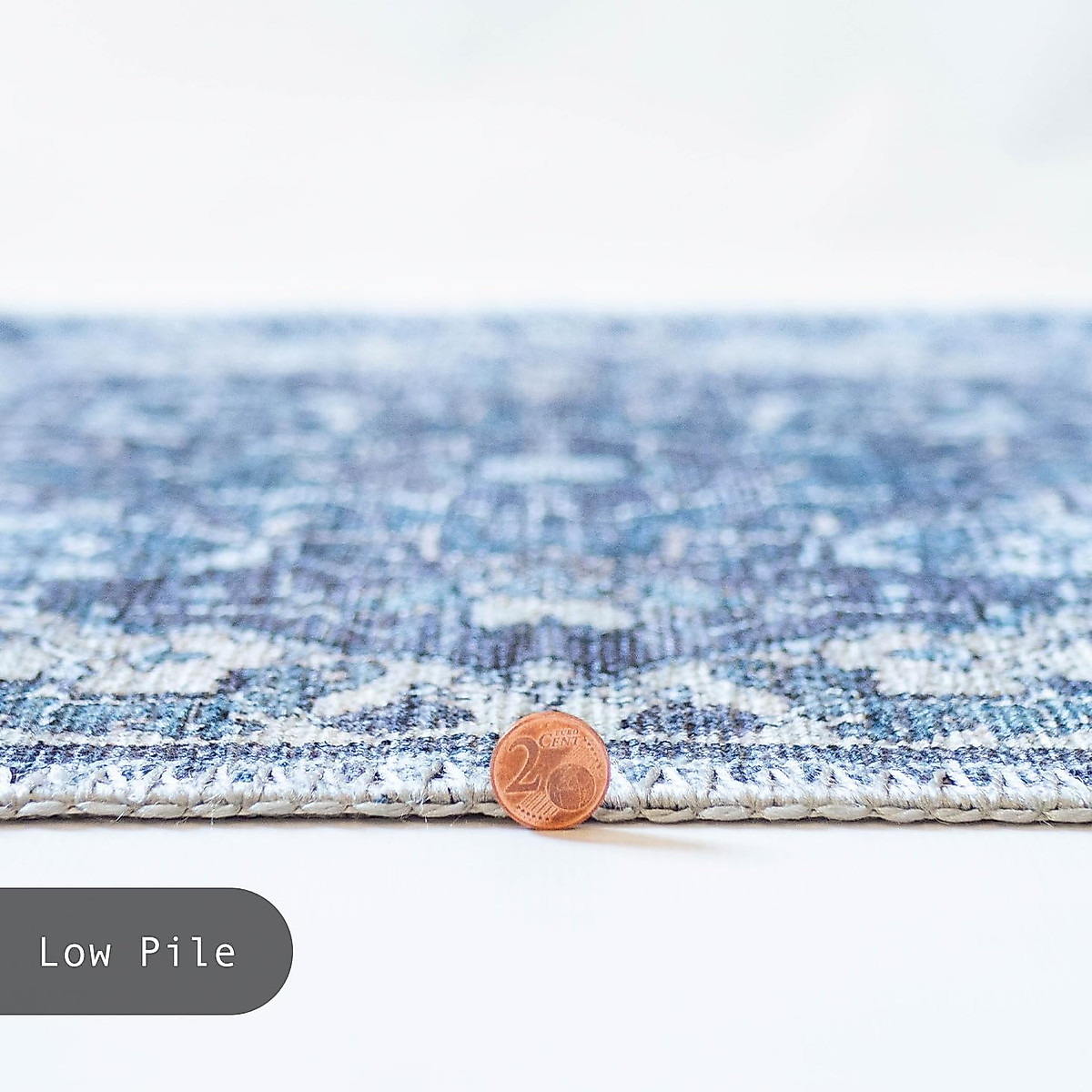 Bellini Rugs Machine Washable Rug with Non Slip Backing, Living Room Rug, Kitchen Area Rug, Pet Friendly Area Rugs, Throw Rugs for Entryway, Home Floor Decor, 4' x 6'