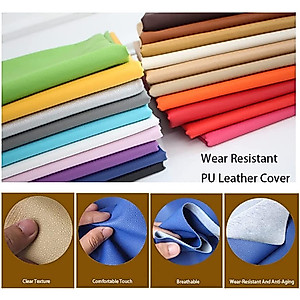 HAiHALA Breathable Leather Cushion - Round Kitchen Dining Chair Seat Cushion Chair Pad - High Stool Chair Cushion - Bar Chair Seat Pad Butt Pillow (Color : White, Size : 45 * 45 * 5cm)