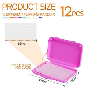 OBTANIM 12 Pack Colorful Braces Wax Dental Care Orthodontic Wax for Braces Wearer (10 Color)