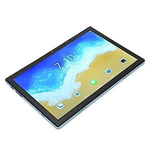 suick HD Tablet, 10.0 Inch 1920x1200 IPS US Plug 100-240V Tablet PC Octa Core Processor 8MP 16MP Dual Camera for Entertainment (Blue)