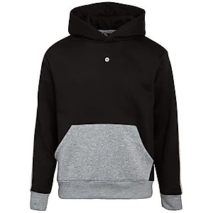 RBX Boys' Active Sweatsuit Set - 3 Piece Fleece Zip Up Hoodie, Athletic T-Shirt, and Jogger Sweatpants for Boys (Sizes: 8-12), Size 10, Black