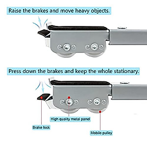 Metal Adjustable Movable Bracket For Refrigerator Washing Machine Dryers Diswashers Base, Extensible Appliance Roller Furniture Dolly Mobile Roller, Washing Machine Stand with wheels