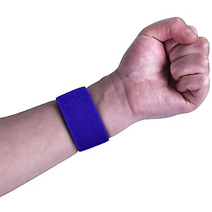 Wisdompro Ankle Strap, 1 Pair Polyester Blousing Garters Trousers Boots Blouses Hook and Loop Strap for Waders, Fly, Fishing, Hunting, Hiking, Cycling, Gardening, Military Uniforms (14 Inch Blue)