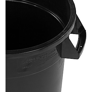 Carlisle FoodService Products 34101003 Round Waste Container, 10 gal, Black