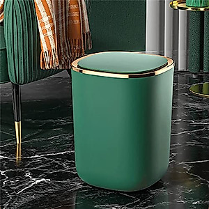 CZDYUF 12L Induction Type Smart Trash Can Kitchen Waste Bin Garbage Bucket Bathroom Tolilet Trash Rubbish ( Color : Gray , Size : 30*23.5*23.5cm )