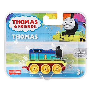 Thomas & Friends Fisher-Price GYV69 Rainbow Thomas Push-Along Train Engine for Preschool Kids Ages 3 Years and up, Red, 4.5 cm*3.0 cm*8.0 cm