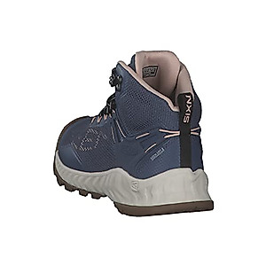 KEEN Women's NXIS Evo Mid Height Waterproof Fast Packing Hiking Boots, Vintage Indigo/Harbor Gray, 8.5