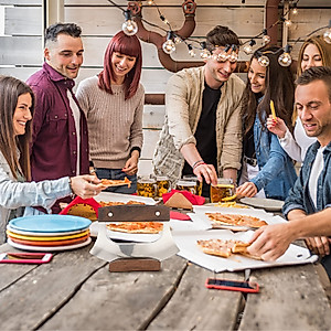 Hanaive 2 Set Pizza Cutter Mezzaluna Ulu Knife with Base Salad Veggies Chopper Slicer Cutter Mezzaluna Knife Cleaver Chopping Salad Chopper Stainless Steel Blade for Chef