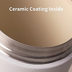 ACEVIDA 28oz Stainless Steel Double Insulated Tumbler with Ceramic Coating Inside, Magnet Design to Attract the Lid, Leakproof, Silicone Top Straw, Silicone Carry Loop, Fit in Cup Holder (Peach)