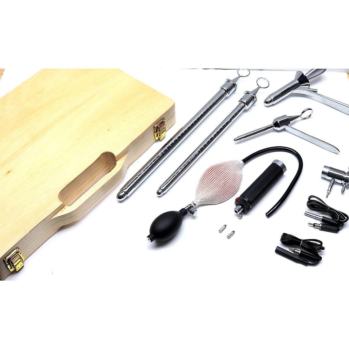 O.R Grade Electric Sigmoidoscope Set for OB/Gynecology/Sigmoidoscopy/Rectal with Wooden Box