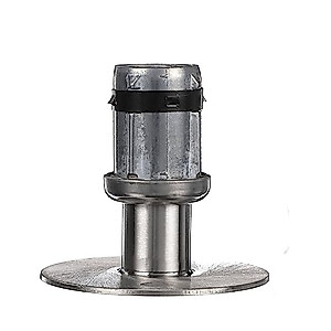 Component Hardware 1-5/8" Round Stainless Steel Clad Zinc Die Cast Adjustable Flanged Foot Insert with Mounting Holes