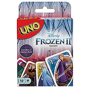 Mattel Games UNO Disney Frozen II Card Game for Kids and Family with 112 Cards and Instructions, Makes a Great Game for Kids 7 Years Old and Up