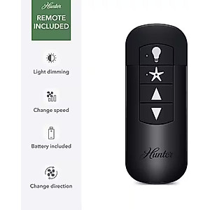 Hunter Fan 52 inch Contemporary Brushed Nickel Indoor Ceiling Fan with Light Kit and Remote Control (Renewed)