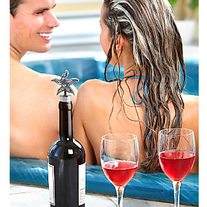 Cheers Metal Wine Stopper - Starfish