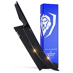 Dalstrong Shadow Black Series Curved Boning Knife 6" Bundled with Butcher & Breaking Knife 10" - NSF Certified