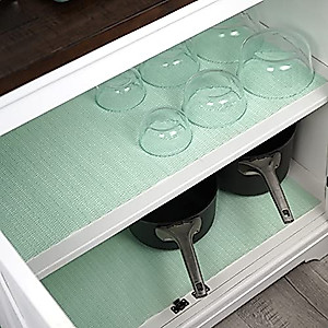 Con-Tact Brand Grip Classic Non-Adhesive Shelf, Cabinet and Drawer Liner, 12" x 5', Sage