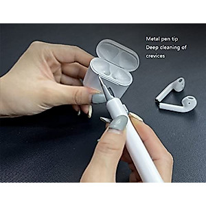 Airpods Cleaner Kit Soft Brush for Bluetooth Earbud Cleaning Airpod Pro Portable 3 in 1 Headphone Cleaning Pen Tools Earphone Cleaning Brush Tool for Earphone,Camera and Mobile Phone