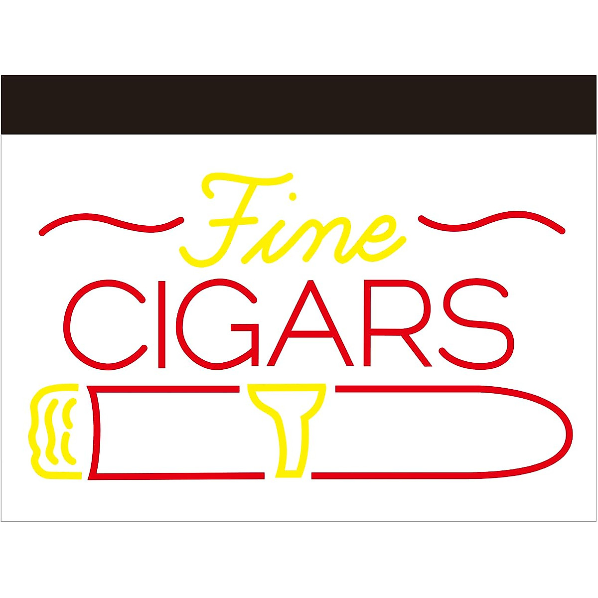wedding decor custom bar signs home decor happy gamer LED Fine Cigars Shop Smoking Room Man Cave Dual Color Led Red Yellow Lamp Neon Like Signs For Wall Decor