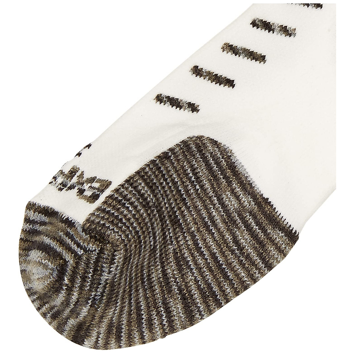 Thorlos Experia unisex adult Xctu Thin Cushion No Show Running Sock, White/Grey, Small US