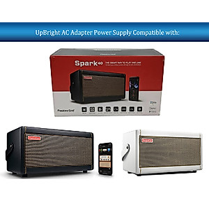 UpBright 19V AC/DC Adapter Compatible with Positive Grid Spark 40 40-US 40US 40 Watt Guitar Amplifier Acoustic Electric Bass Amp Spark40 PositiveGrid Moso MSA-Z2500IC19.0-48W-Q Power Supply Charger