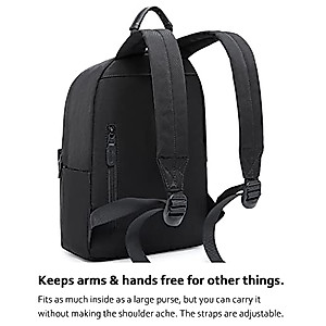 HotStyle SIMPLAY+ Mini Backpack Small Fashion Backpacking Purse, Black