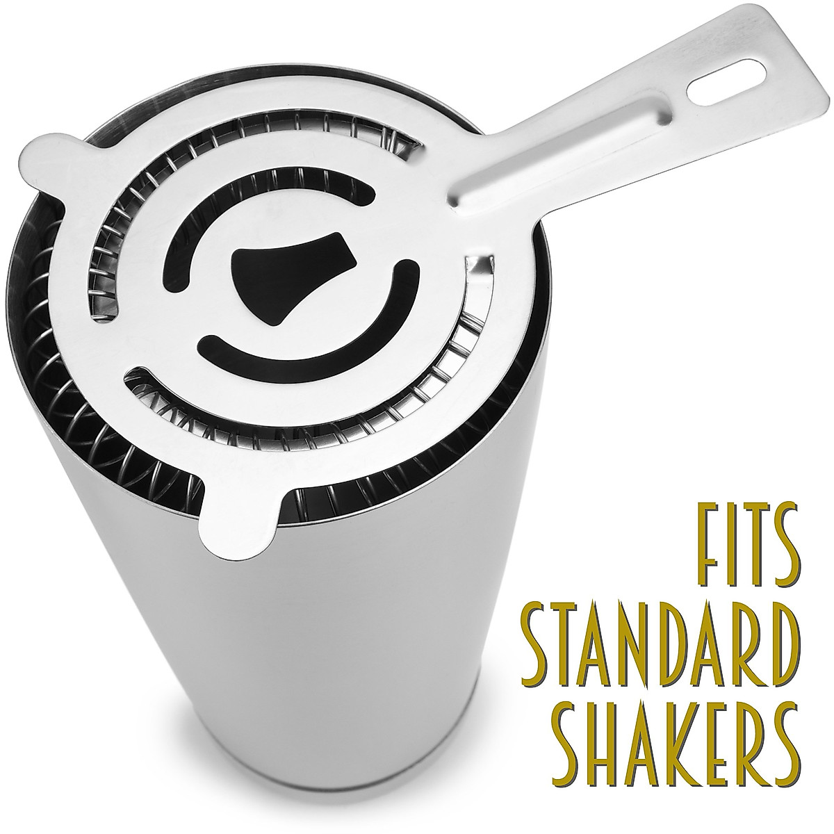 Stainless Steel Hawthorne Cocktail Strainer for Bar, Restaurant, or Home by Cocktailor