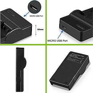 Battery Charger for Canon PowerShot SX620 HS, SX720 HS, SX730 HS, SX740 HS Digital Camera