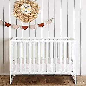 dadada Baby’s 3-in-1 Austin Convertible Crib - Newborn Essentials Baby Bed Fits Standard Crib Mattress - Adjustable Bed Base - White