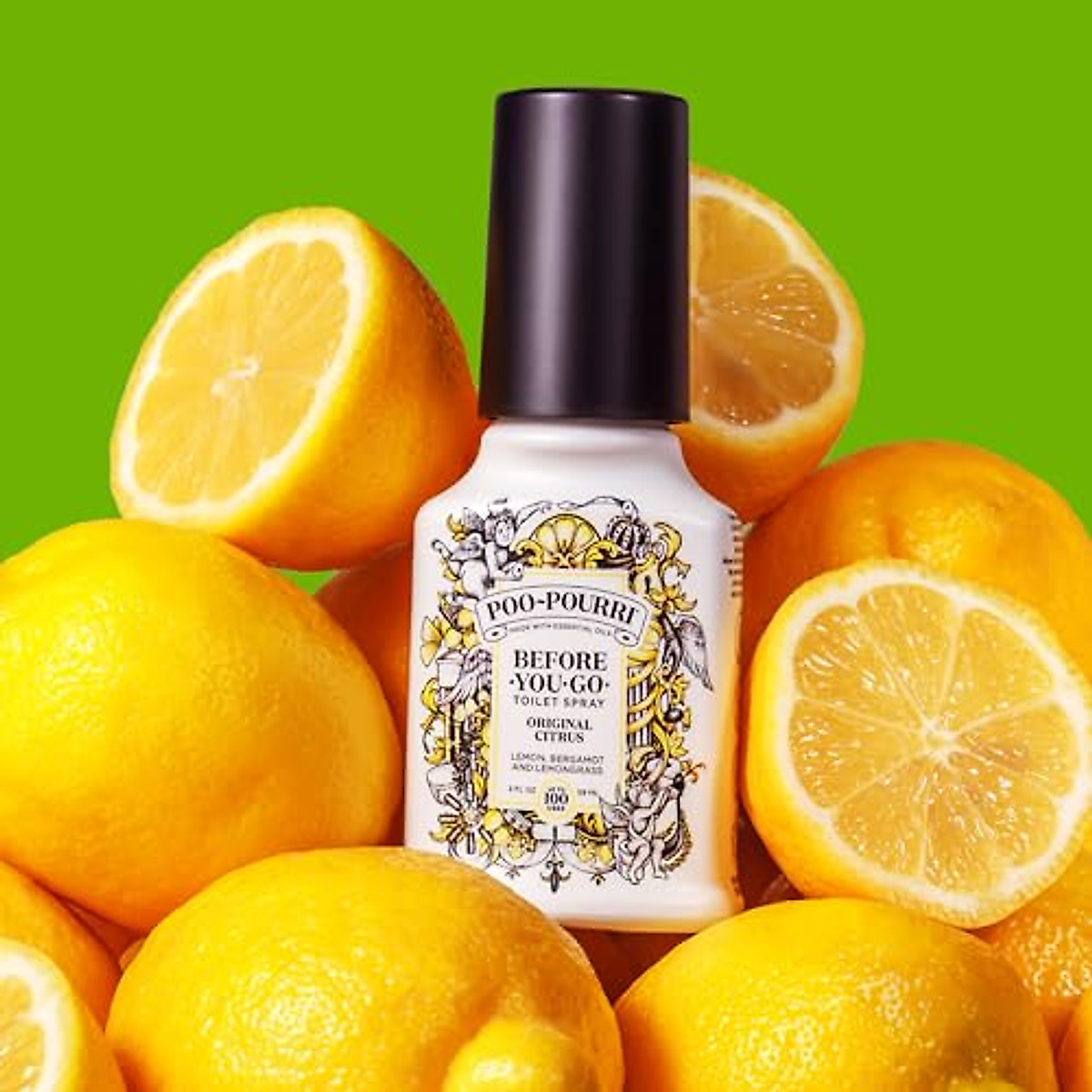 Poo-Pourri Before-You-Go Toilet Spray, Original Citrus, 2 Fl Oz - Lemon, Bergamot and Lemongrass