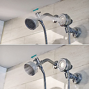 Sneatup Pet Shower Set with 8.2ft Hose for Bathroom Shower Arm (Suction Holder)