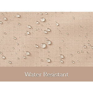 Covermates Round Firepit Top Cover - Heavy-Duty Polyester, Weather Resistant, Drawcord Hem, Fire Pit Covers-Ripstop Tan