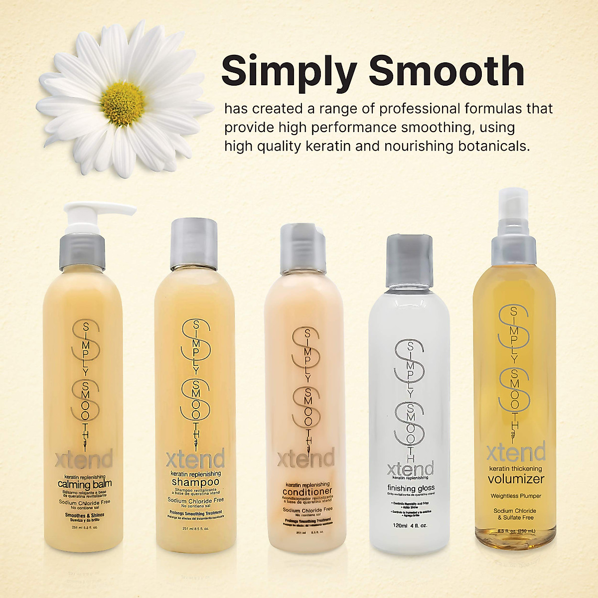 Simply Smooth Xtend Keratin Replenishing Shampoo, 33.8 oz