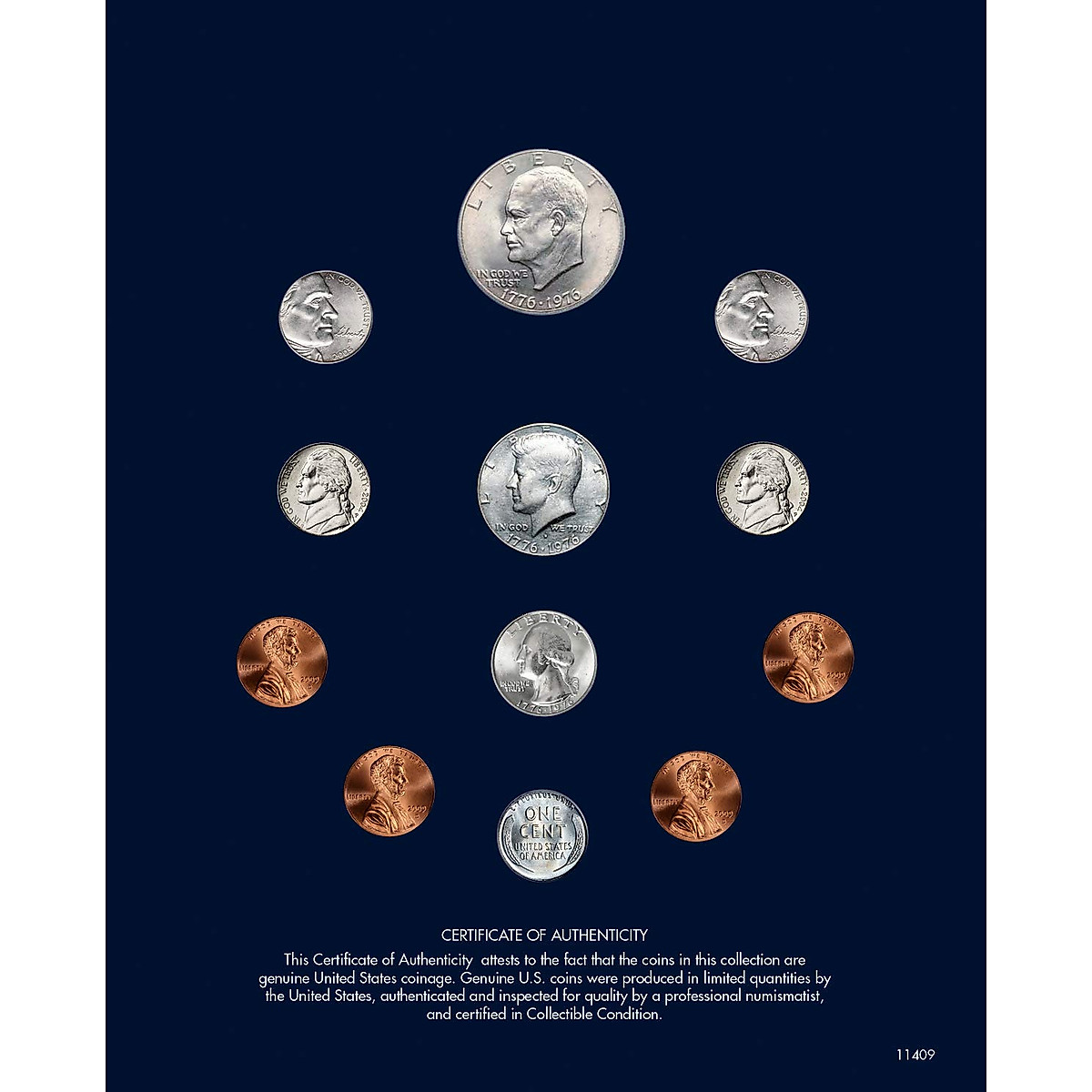 One Year Rarities Coin Collection, Genuine United States Minted Coins, Americana Collectible, Certificate of Authenticity – American Coin Treasures
