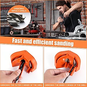 Drill Bit Sharpener Multipurpose Drill Bit Grinding Sharpener for All Bits Electric Drill Bit Sharpening Tool with Power Drill Drill Bit Sharpener Grinder Use for Hss Masonry Carbide Metal