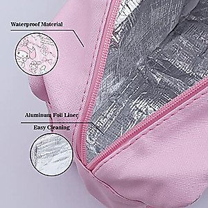 Anime Lunch Box Bag Cartoon Lunch Holder Layer Insulated Lunch Cooler Bag for Women Girl Work Picnic (LB My Me)