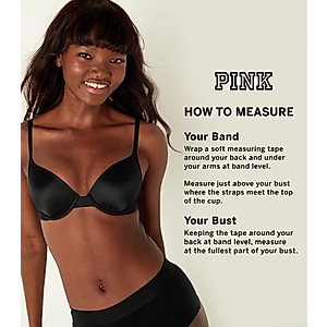 Victoria's Secret Pink Wear Everywhere T-Shirt Lightly-Lined Bra, Beige, 34B