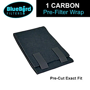 BlueBird Filters Replacement HEPA Filter & Carbon Pre Filter Kit For Honeywell 10500 (EV-10) 17000 17000-S 17005 OEM Part Number 20500 (1 HEPA + 1 Carbon Pre-Filter)