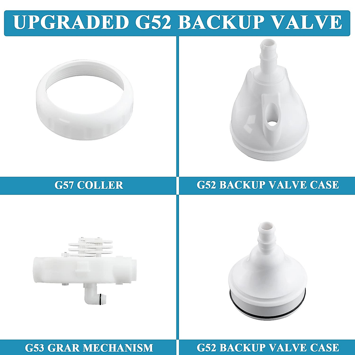 Funmit Upgraded G52 Backup Valve Replacement for Polaris Pool Cleaner Parts, Compatible with Automatic Pressure-Side Pool Cleaner VacSweep 280, 380, 180, 480, 3900