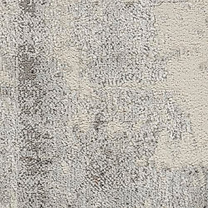 Nourison Elation Abstract Grey Ivory 2'3" x 7'6" Area -Rug, Easy -Cleaning, Non Shedding, Bed Room, Living Room, Dining Room, Kitchen (2x7)