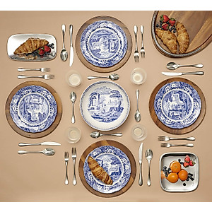 Spode Blue Italian Dinner Plates - Set of 4 (10.5 inch Dinner Plate)