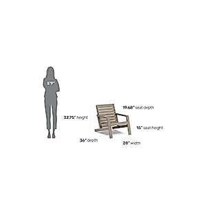 homestyles 5675-12 Sustain Outdoor Lounge Chair, Gray