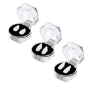 Gustum 3 Pairs Vampire Fangs Teeth with 1 Tube Teeth Pellets Adhesive Halloween Horror Party Cosplay Costumes Accessory Prop Decoration